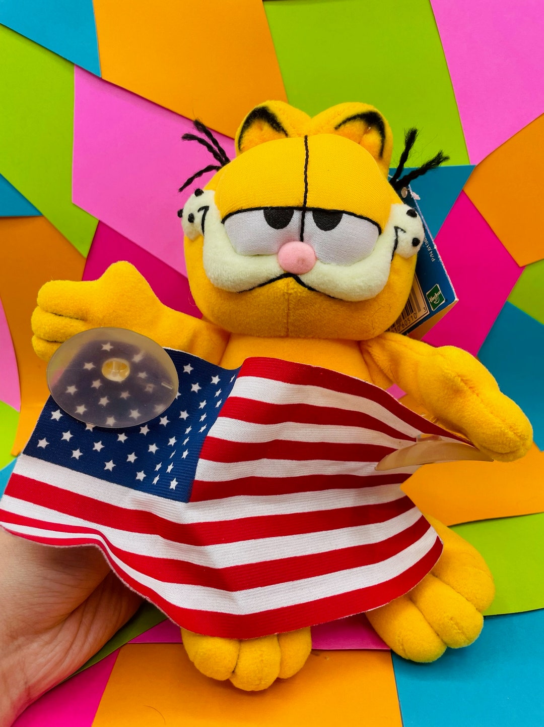 Garfield, Garfield Vintage, Garfield Window Cling Plush, Garfield Plush ...