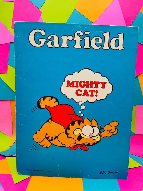 Garfield Folder Mead Vintage Garfield Mead Two Pocket Folder | Etsy