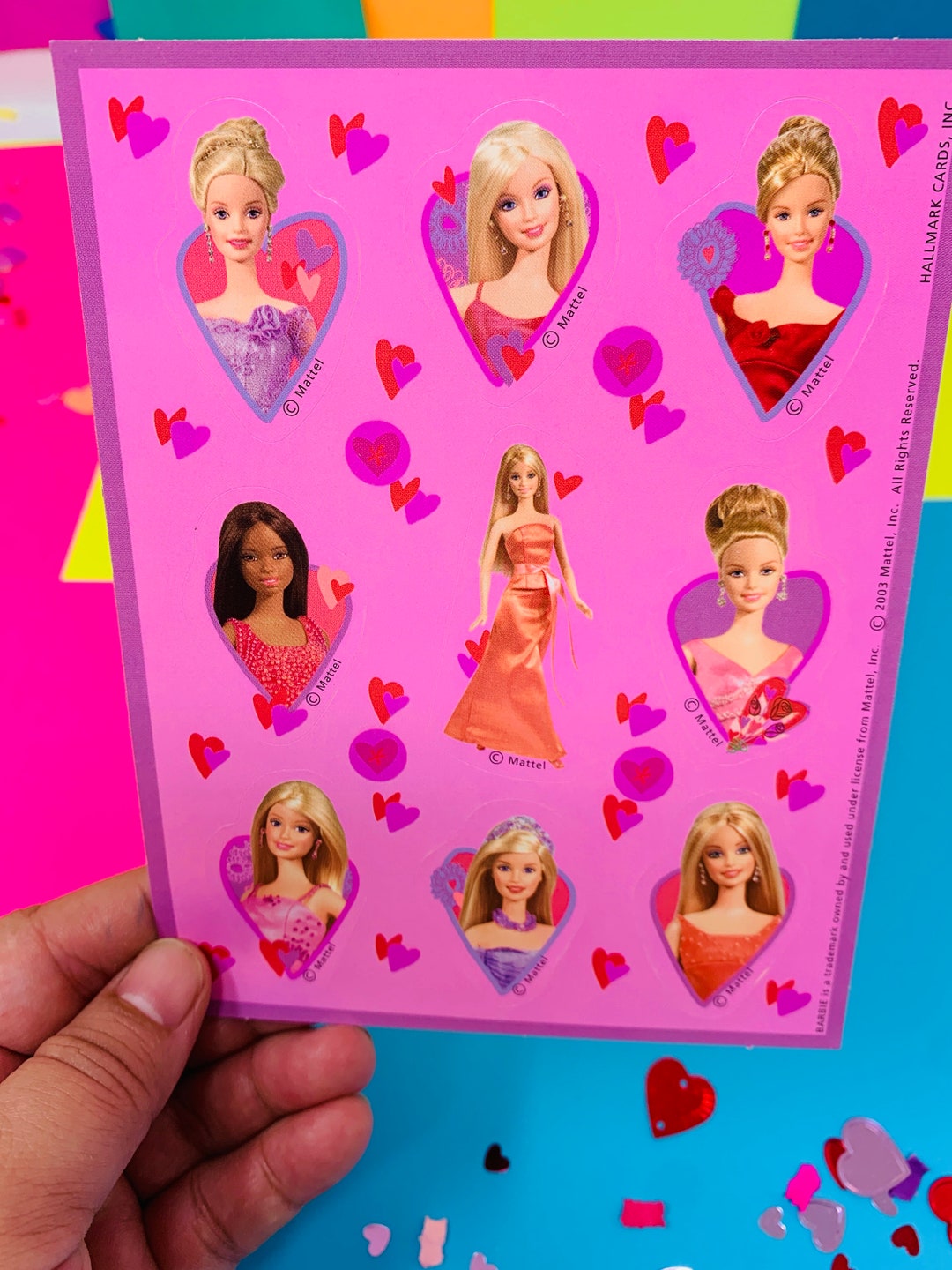 Barbie Sticker Sheet, Vintage Barbie Sticker Sheet, Vintage Barbie ...