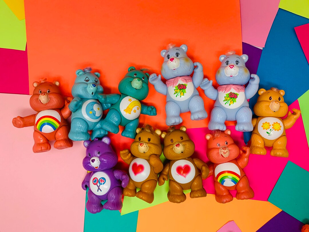 Vintage Care Bears Figurines, Care Bears Mini Dolls, Care Bears Vintage ...