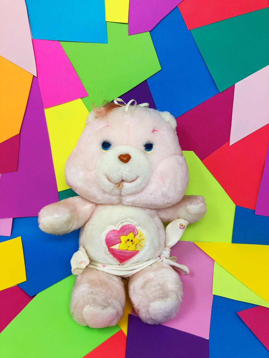1980's Vintage Care Bears Baby Hugs Bear Plush Toy - Etsy