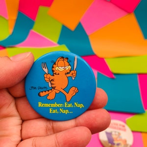 Garfield Pins, Choose ONE, Vintage Garfield Pins, Vintage Garfield and ...