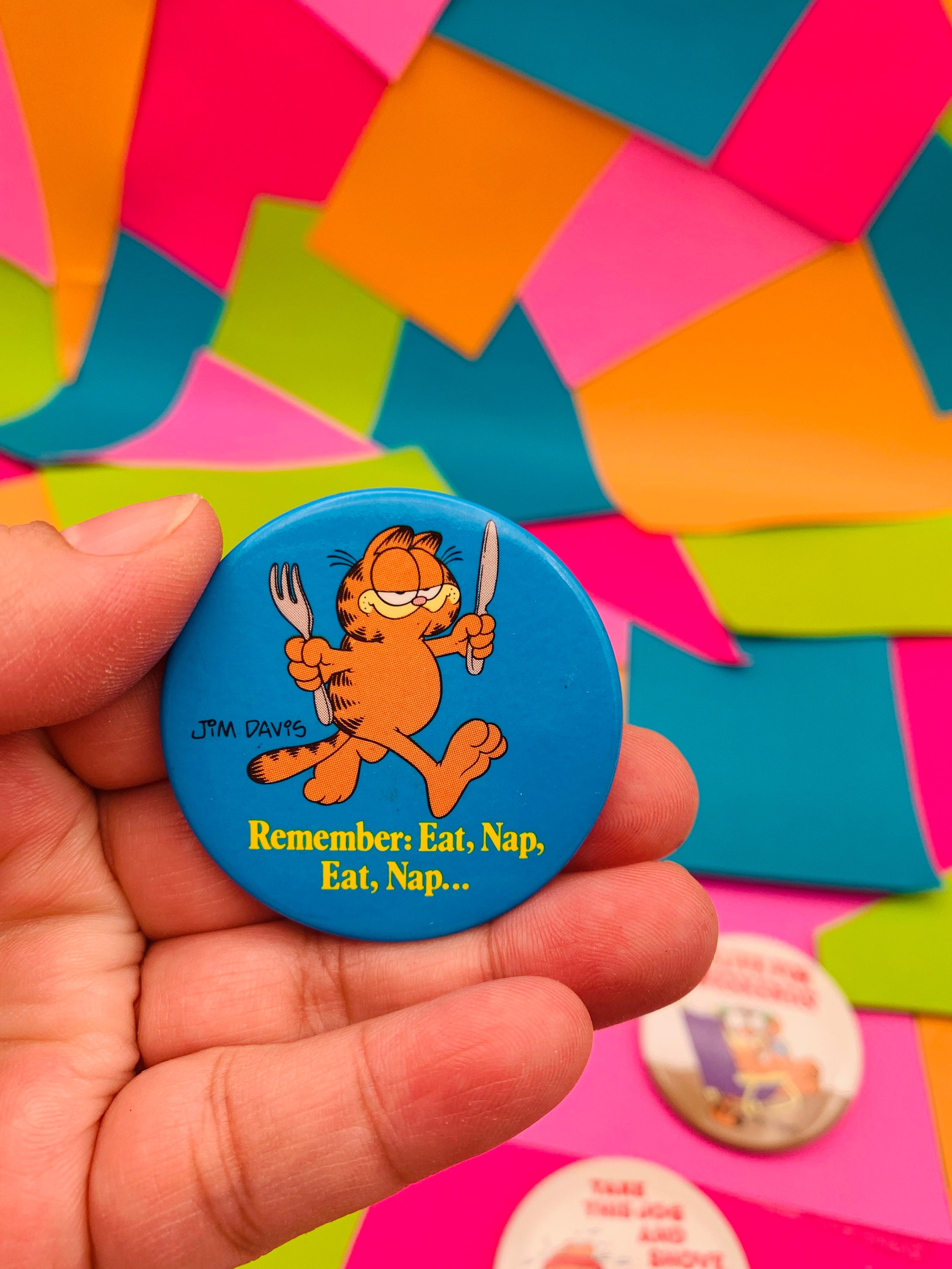 Garfield Pins, Choose ONE, Vintage Garfield Pins, Vintage Garfield and ...