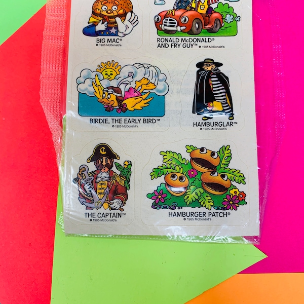 Mc Donalds Stickers - Etsy