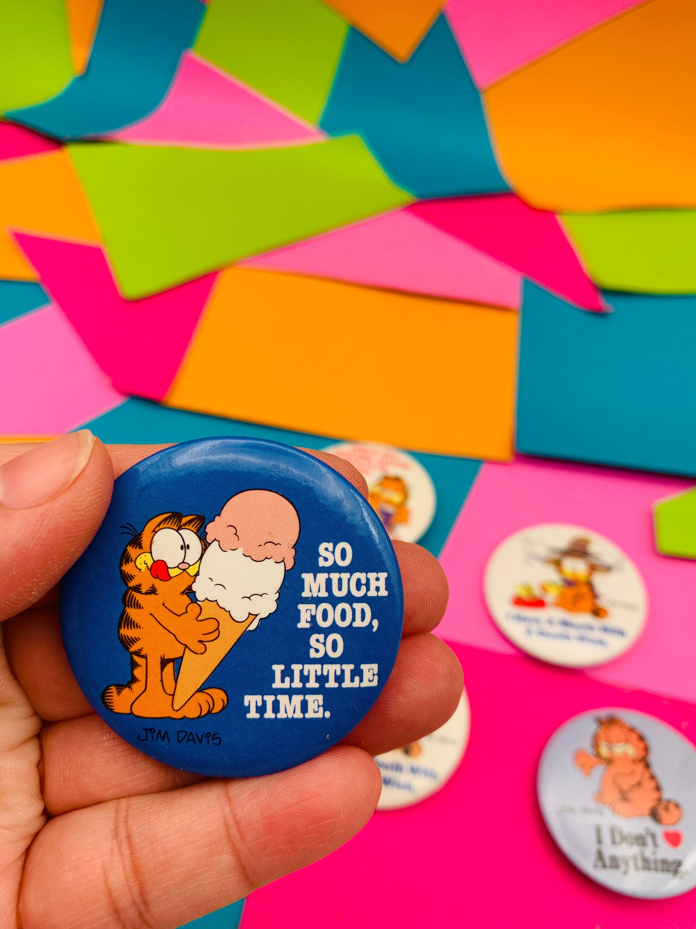 Garfield Vintage Pin, Garfield Pins Vintage, Garfield and Friends ...