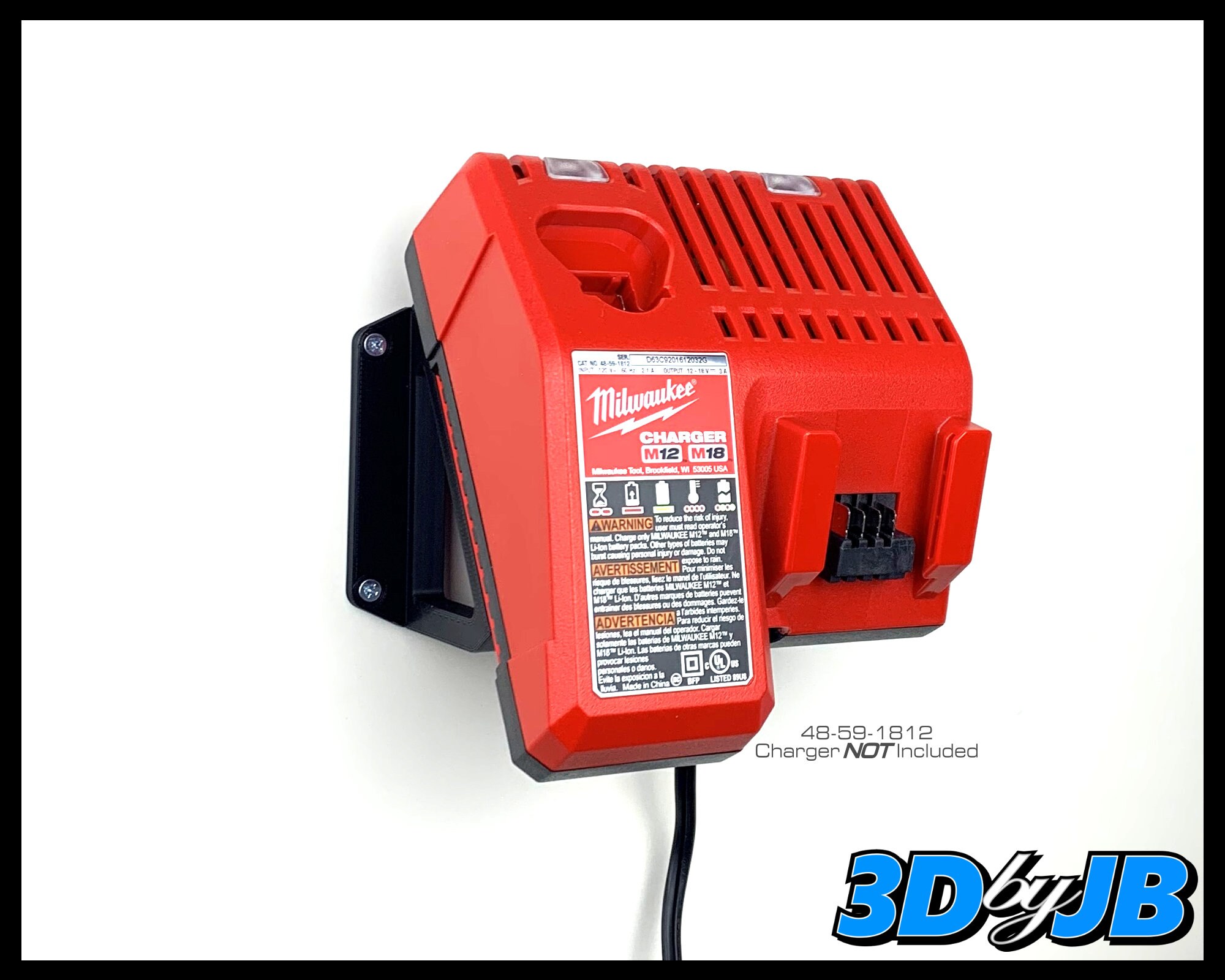 MILWAUKEE® 48-59-1812 or 48-59-1808 Charger Wall Mount - Etsy