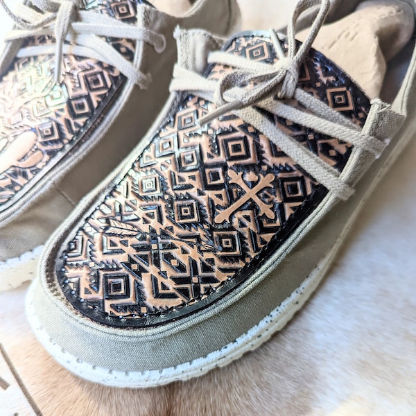 Leather Hey Dudes - Etsy