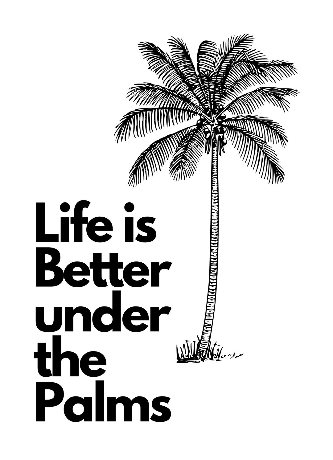 Poster Palm Tree Palms Life - Etsy