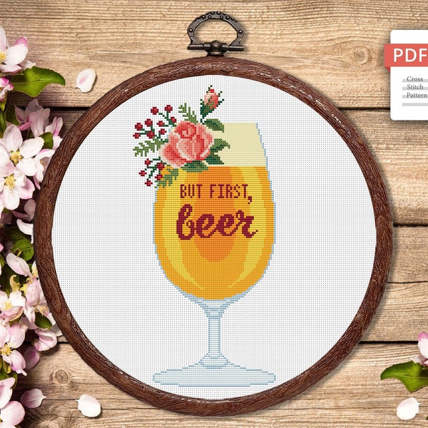 Beer Cross Stitch - Etsy