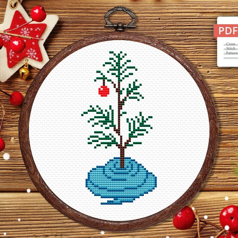 Tree Cross Stitch - Etsy