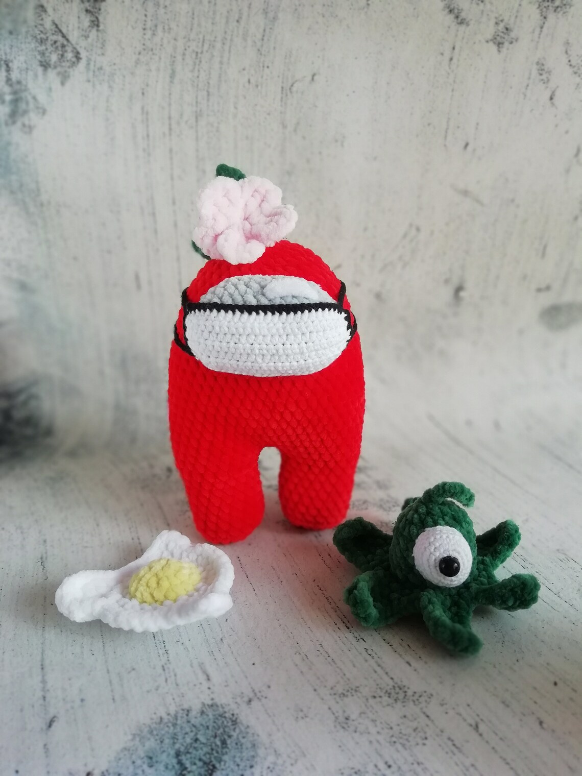 Among us plush crochet patterns in clothes Among us plushie | Etsy