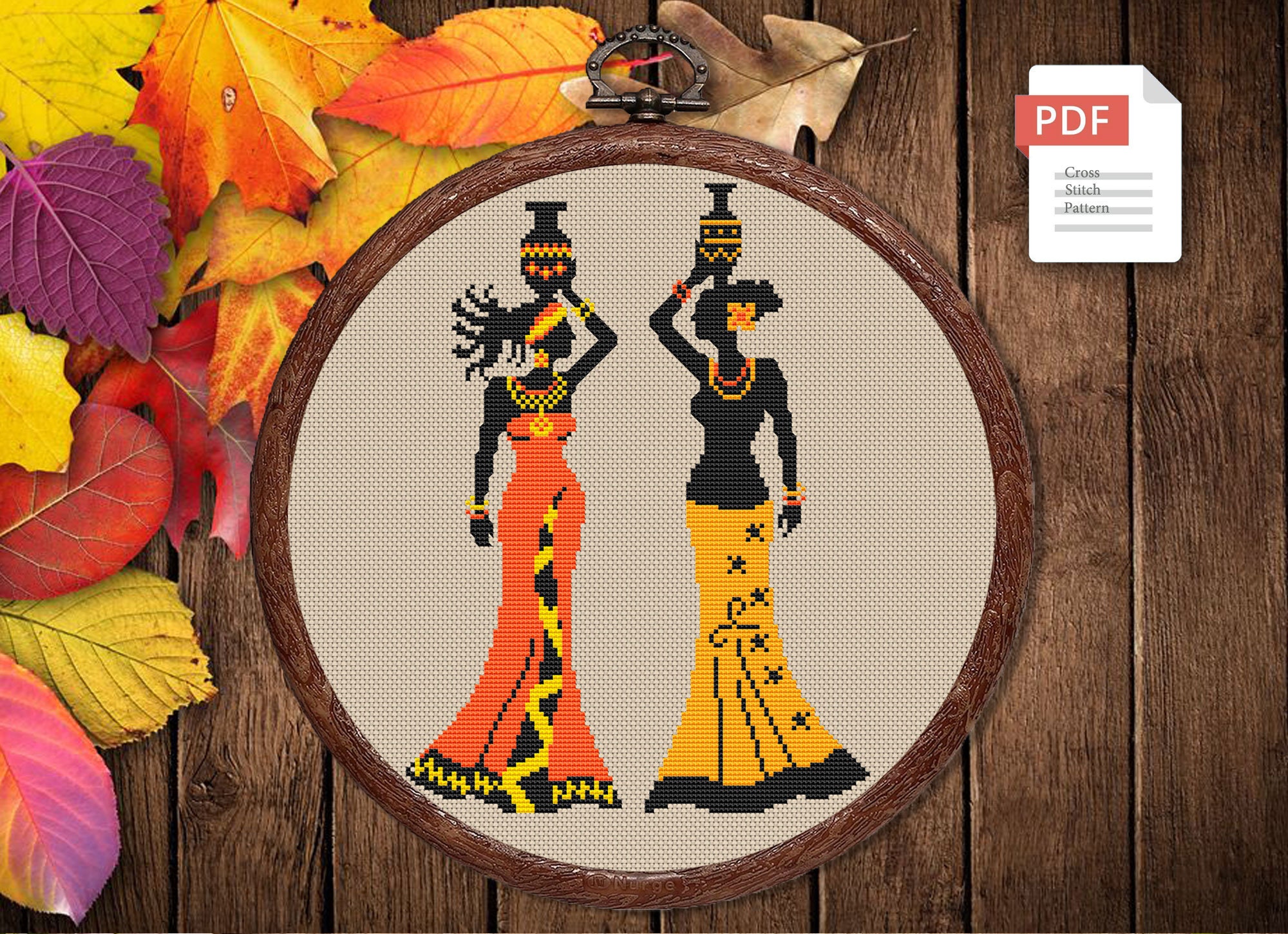 African Woman Cross Stitch Pattern African Cross Stitch - Etsy