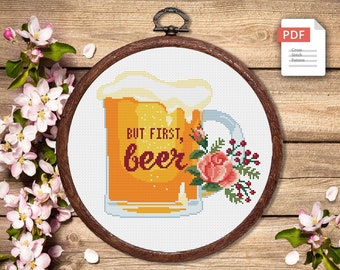 Beer Cross Stitch - Etsy