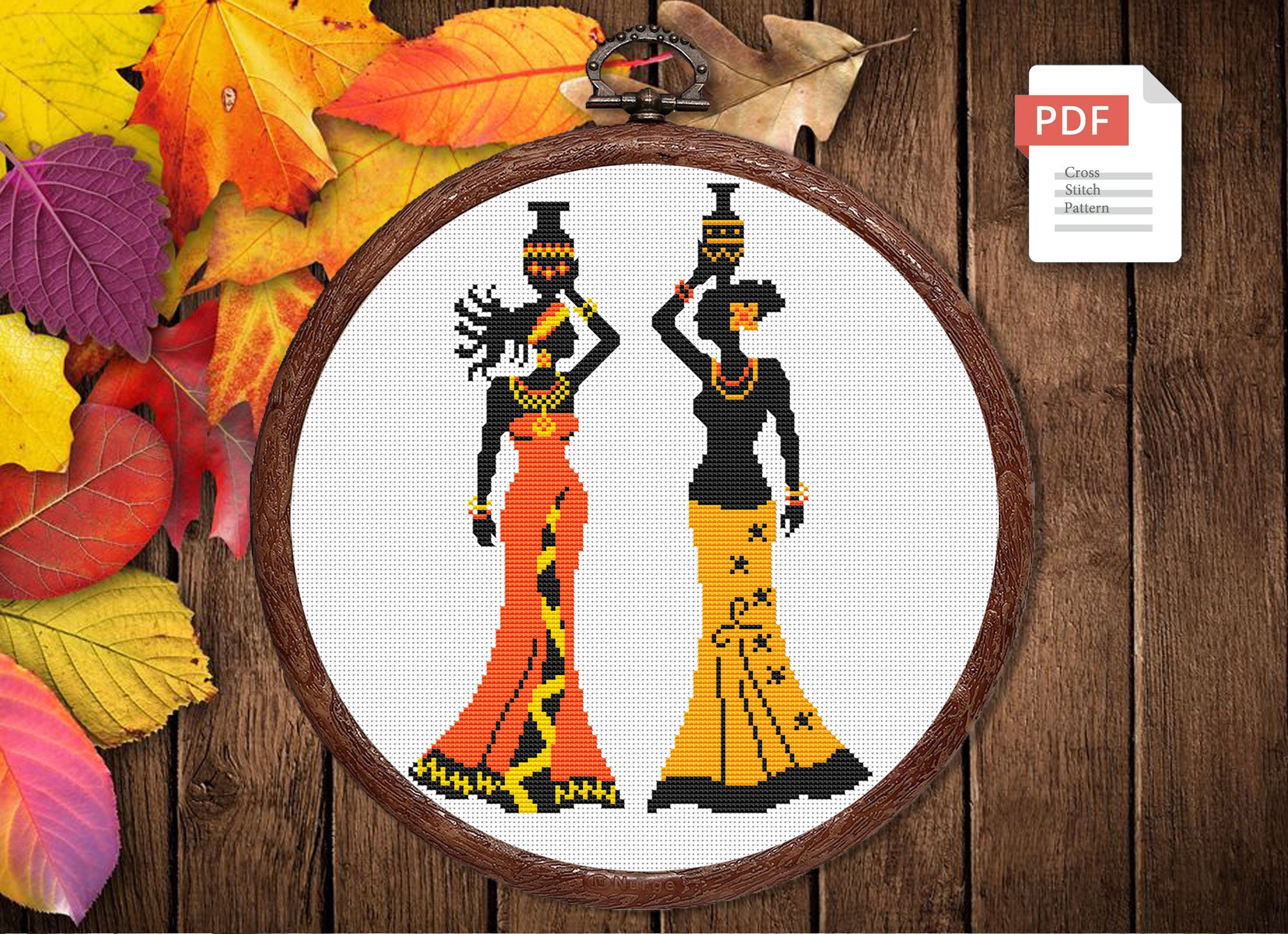 African Woman Cross Stitch Pattern African Cross Stitch - Etsy