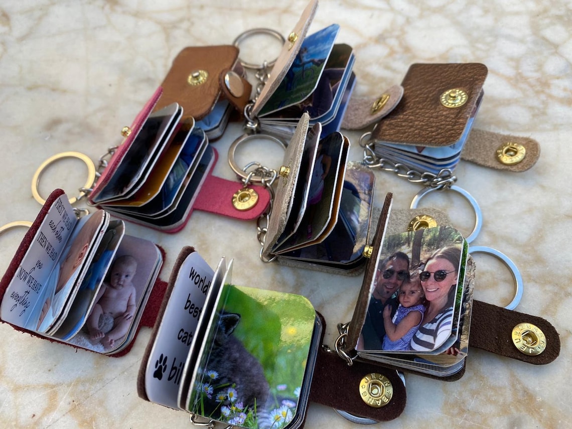 Mini Album Keychain 18 Photo-Mini Album Keychain-Photo Album | Etsy