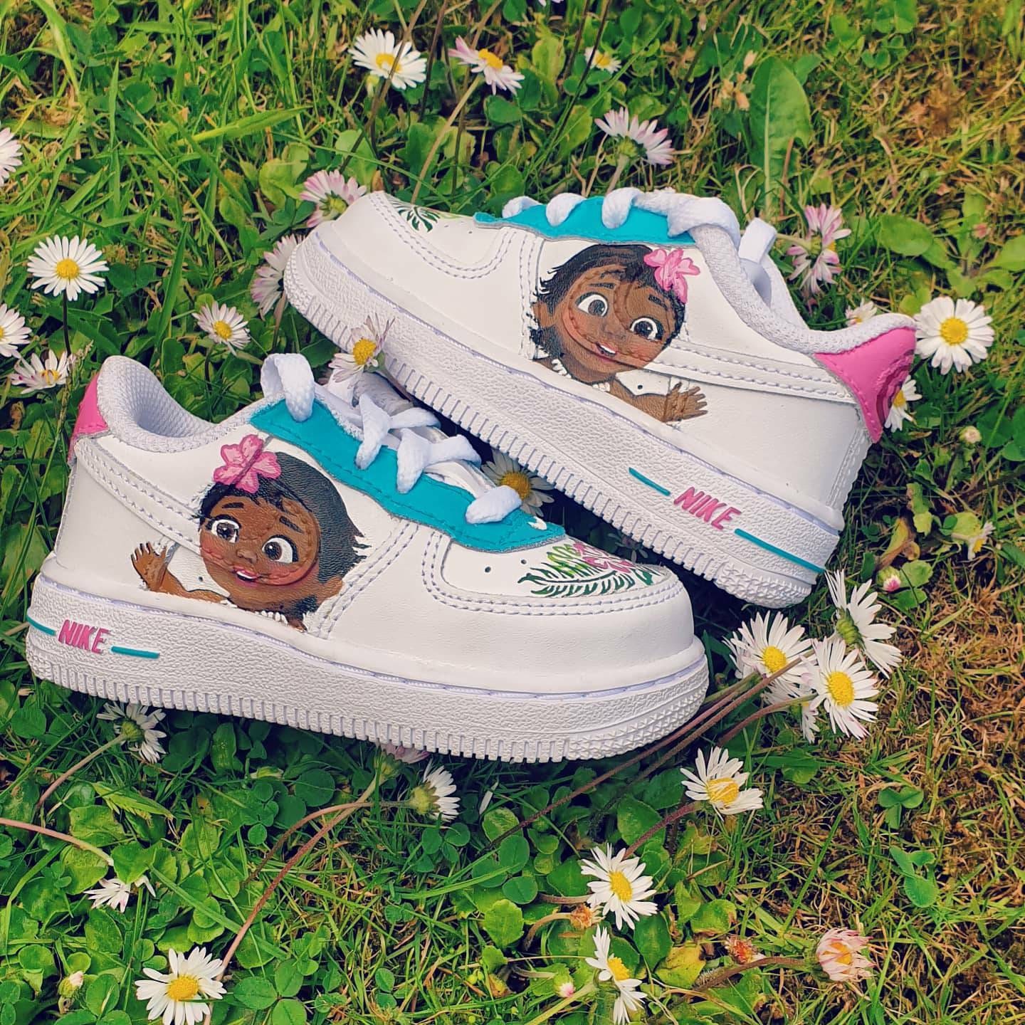 Moana Nike Air Force One/1 Art/gifts/uk/birthday/custom/personalised ...