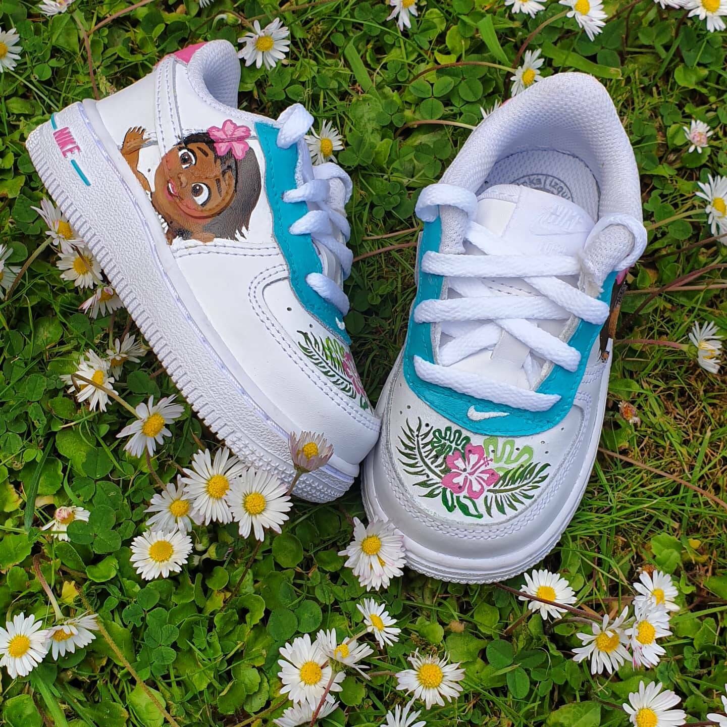 Moana Nike Air Force One/1 Art/gifts/uk/birthday/custom/personalised ...
