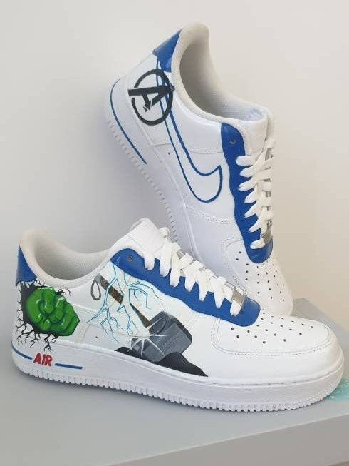 Marvel Custom Nike Air Force 1/ One Art/gift/uk/birthday/custom ...