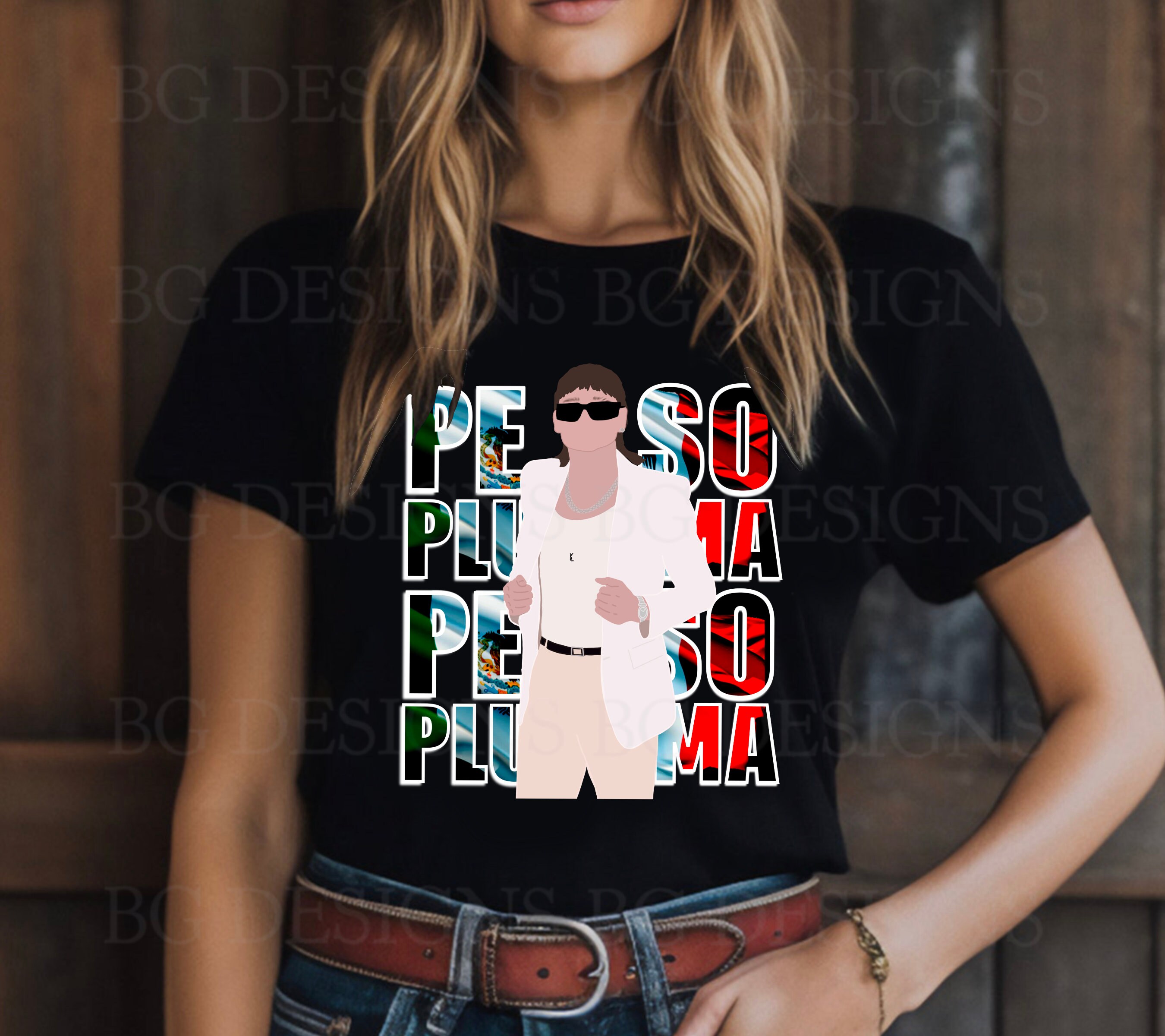 Peso Pluma V M AS PNG File Mexican Artist Design DTF Sublimation Ready ...