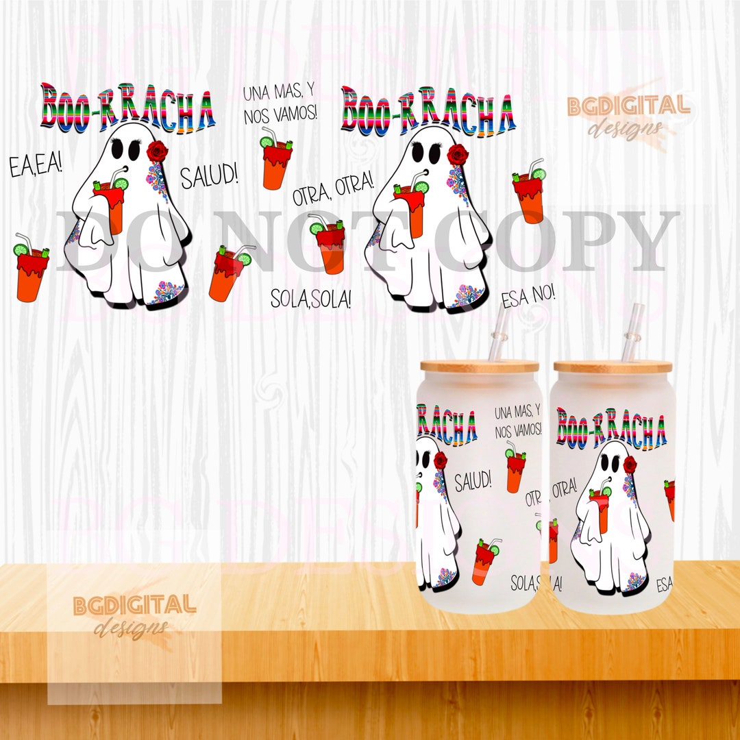 Boo-rracha & Boo-rracho Libbey Wrap Digital Files Ready to Print 16 Oz ...