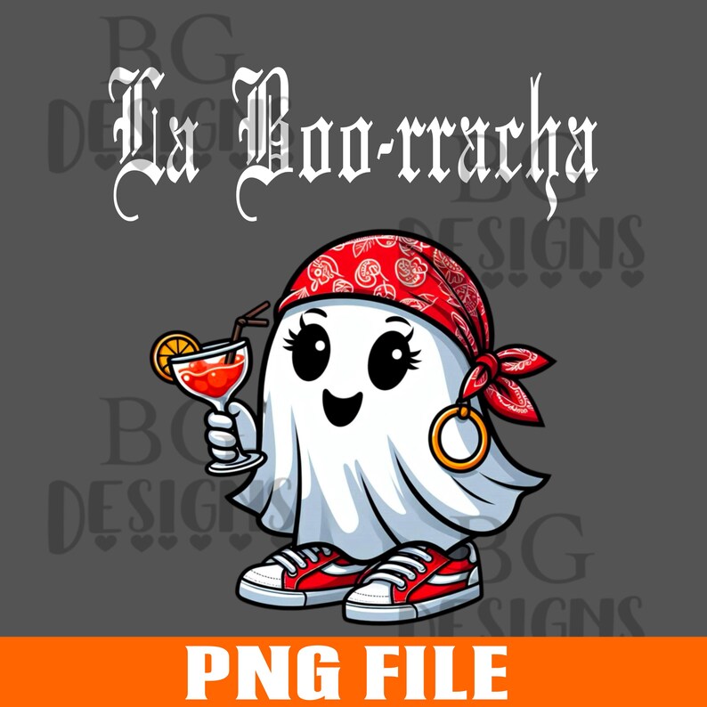 La Boo-rracha Ghost PNG Digital Download Ready to Print Halloween ...
