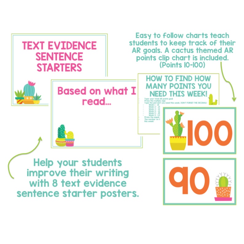 Cactus Classroom Decor & Back to School Forms Cactus - Etsy