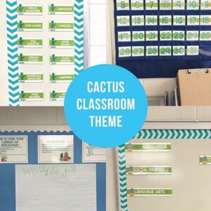 Cactus Classroom Decor & Back to School Forms Cactus - Etsy