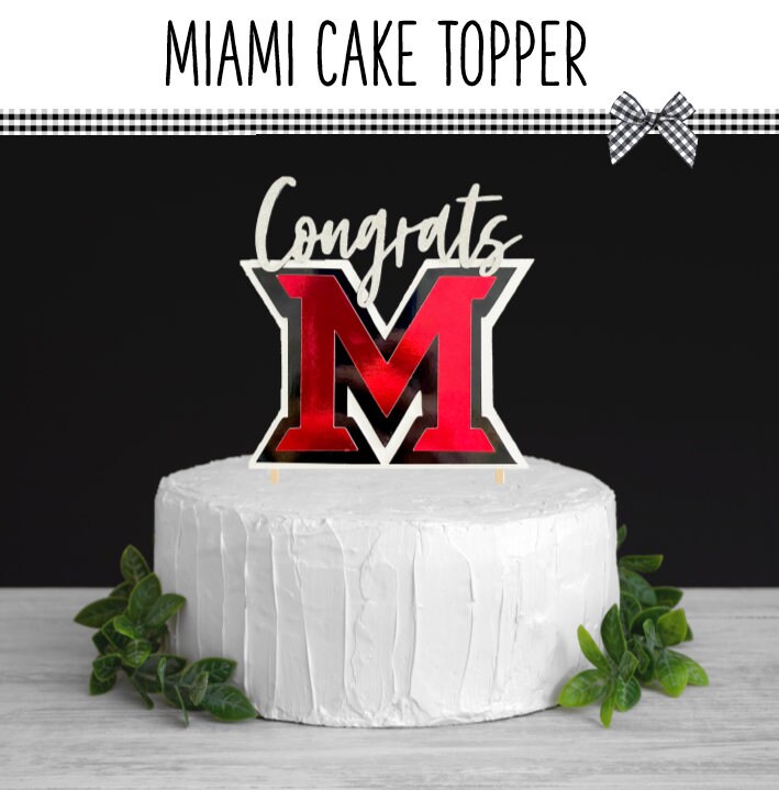 Miami Cake Topper | Graduation Party Decoration - Etsy
