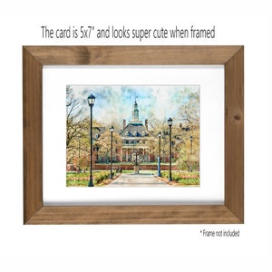 Miami University Graduation Card - Sundial | Watercolor Artistic Print ...