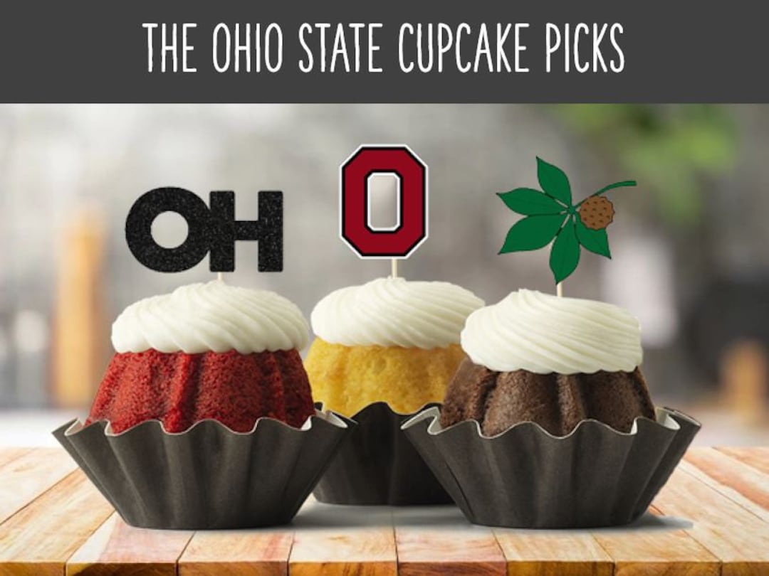 Ohio State University | OSU | Cupcake Picks - Etsy