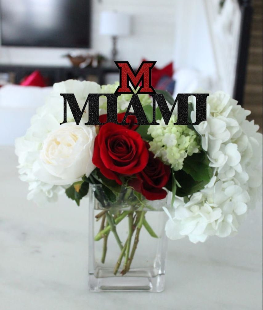 Miami University Centerpiece Pick Graduation Party Decoration - Etsy