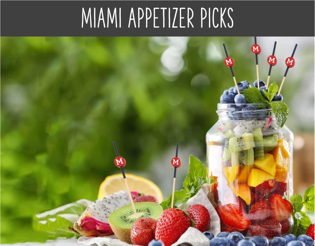 Miami Wood Appetizer Cocktail Picks (pack of 10) - Etsy