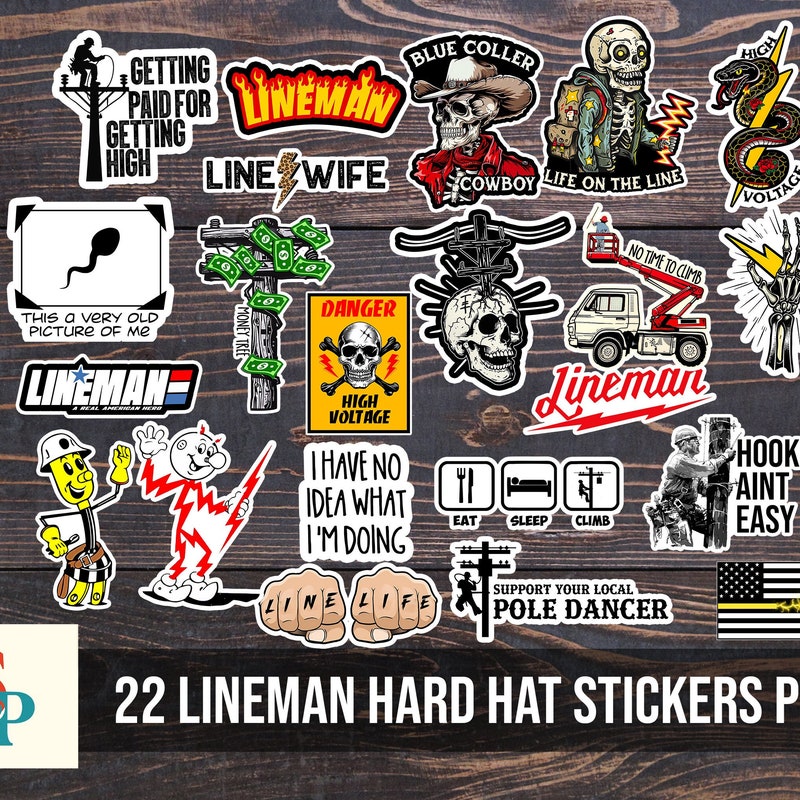 Hardhat Stickers Digital - Etsy