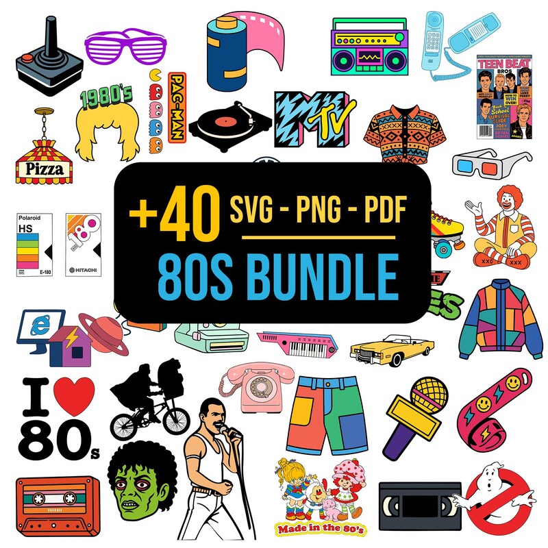 80s Svg File - Etsy