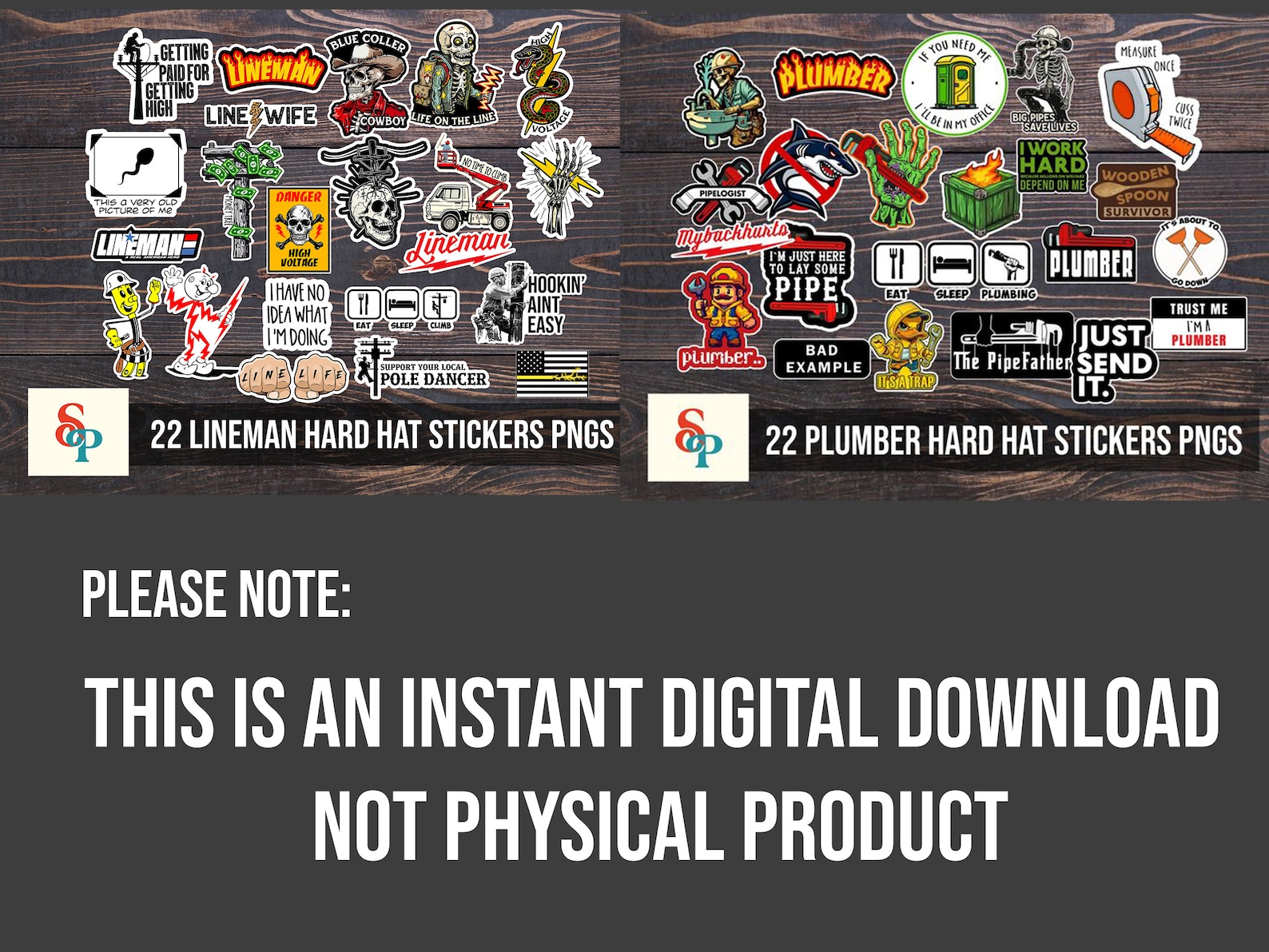 222 Funny Hard Hat Stickers Bundle | Digital Download | Funny Worksite ...