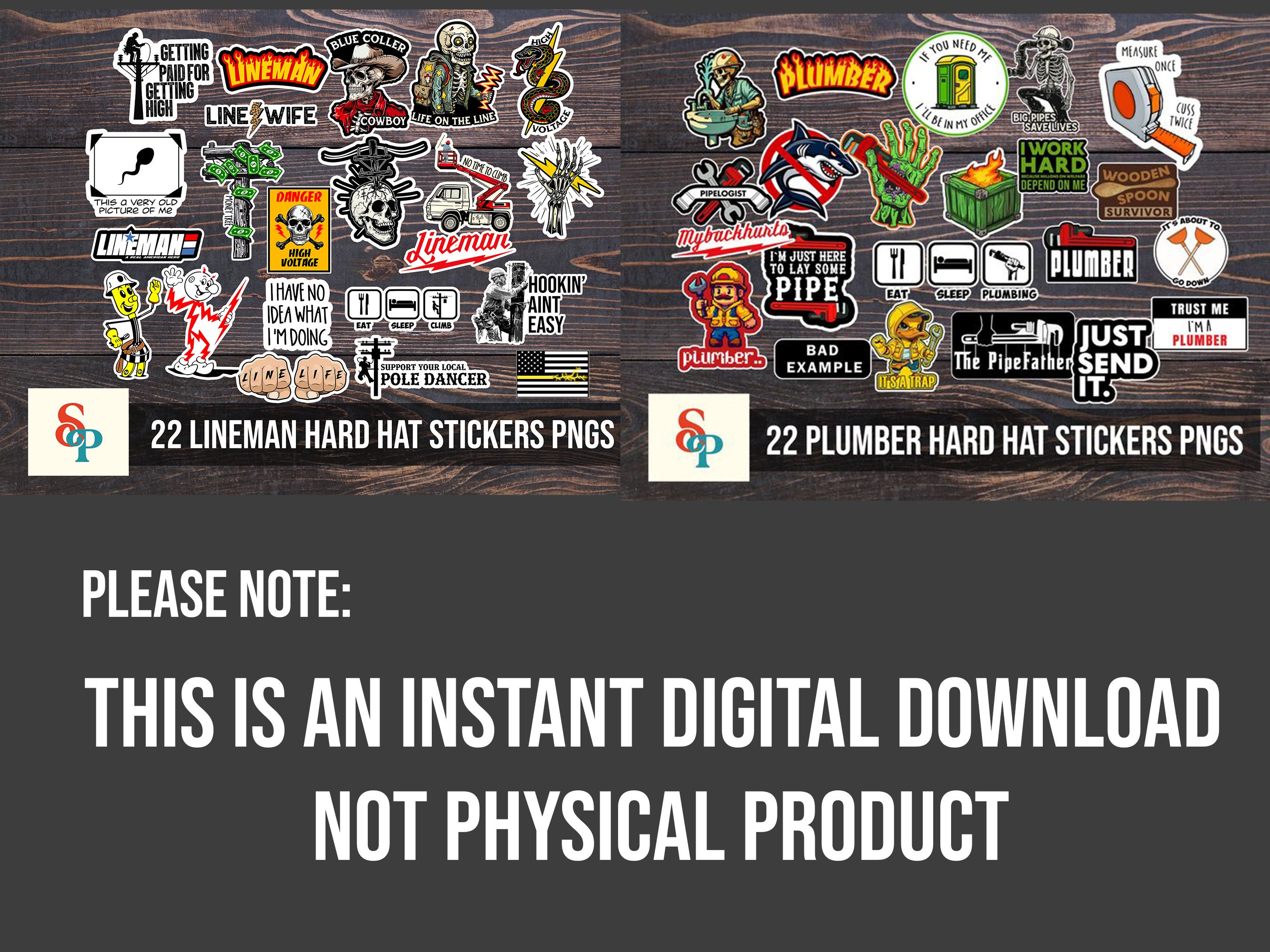 222 Funny Hard Hat Stickers Bundle | Digital Download | Funny Worksite ...