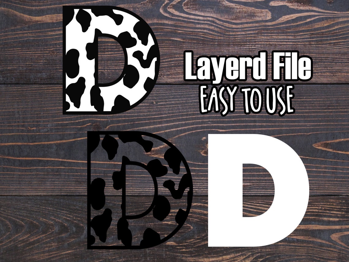 Cow Font SVG, Cow Print Alphabet SVG, Numbers Svg, Cow Letters Svg ...