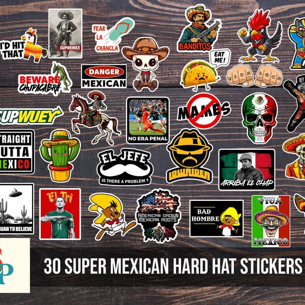 Printable Mexican Stickers - Etsy