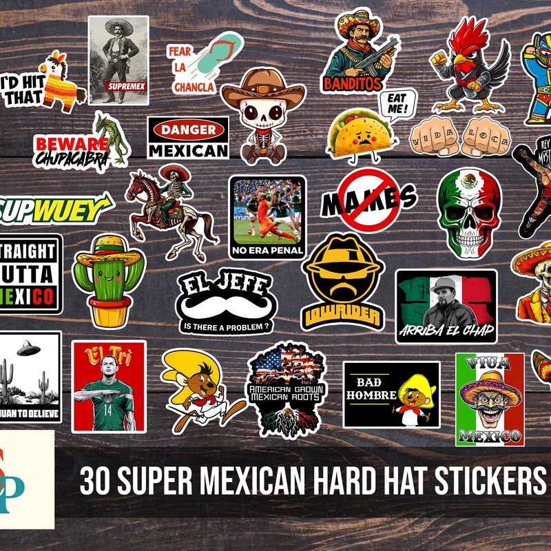Printable Mexican Stickers - Etsy