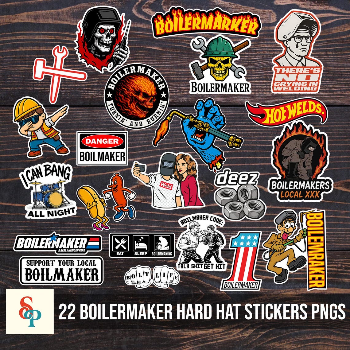 BOILERMAKER Welder Png, Hard Hat Stickers Png, Hardhat Sticker and ...