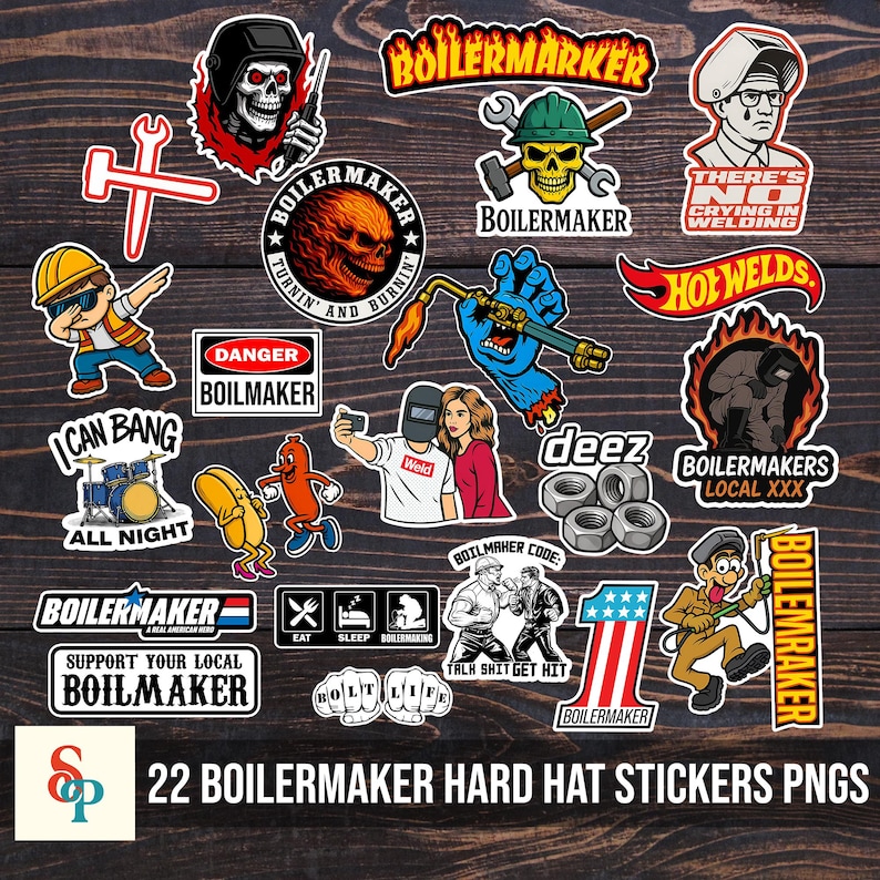 BOILERMAKER Welder Png, Hard Hat Stickers Png, Hardhat Sticker and ...