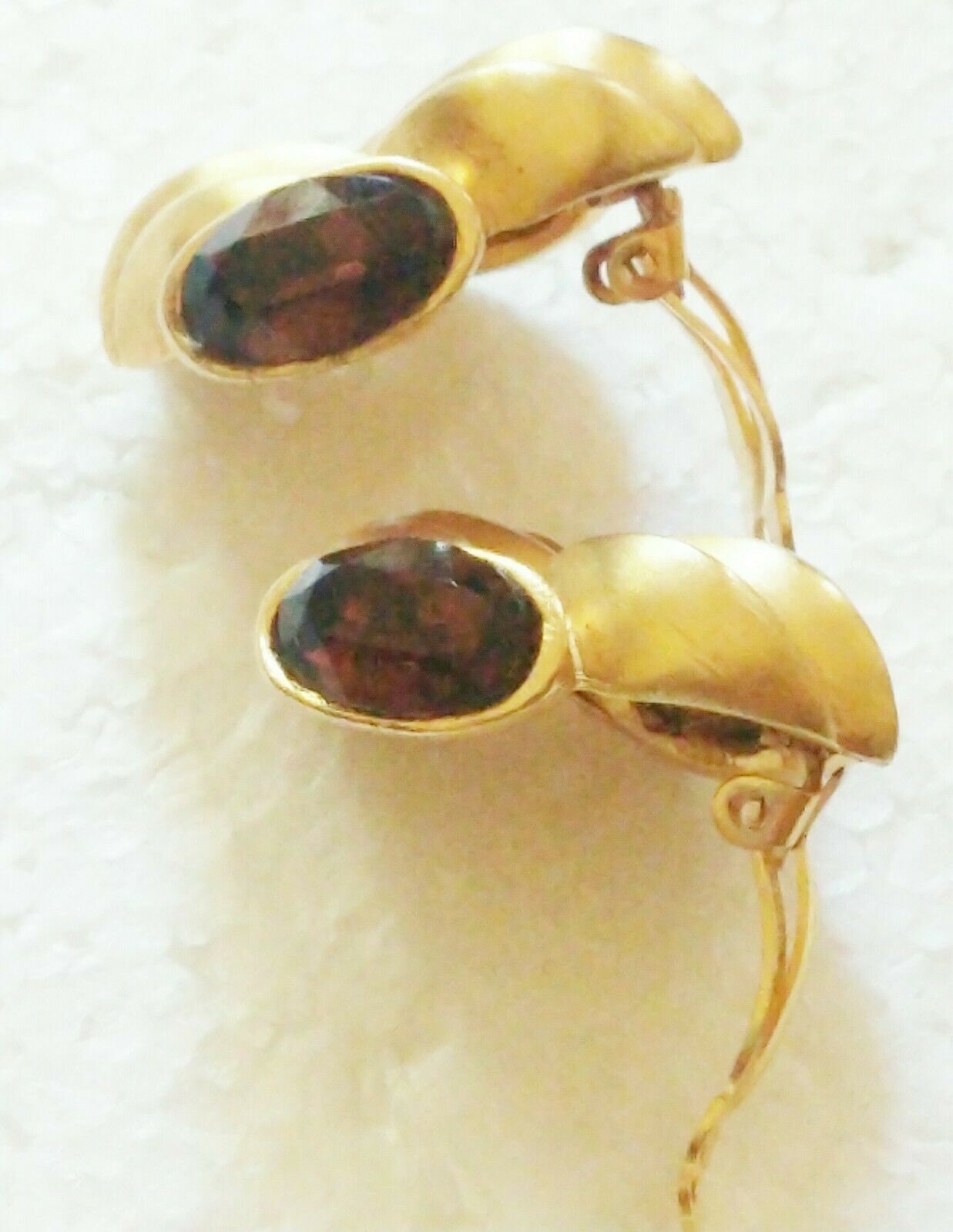 FARENHEIT Connie Bates Modernist Clip on Earrings Goldtone - Etsy
