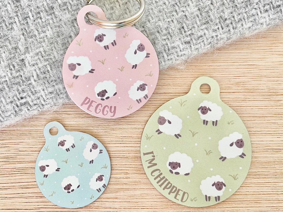 Sheep Pet ID Tag | Sheep Tag for Dogs | Spring Lamb Dog ID Tags ...