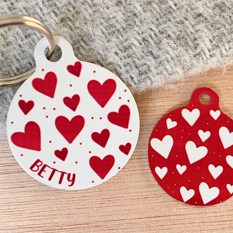 Heart Dog Tag - Etsy