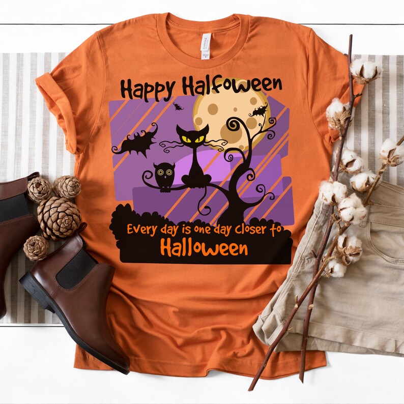 Happy Halfoween Shirt, Gifts for Halloween Lovers, Half-o-ween Tshirt ...