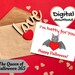 Downloadable Valentine Card, Valentine Card Printable, I'm Batty for ...