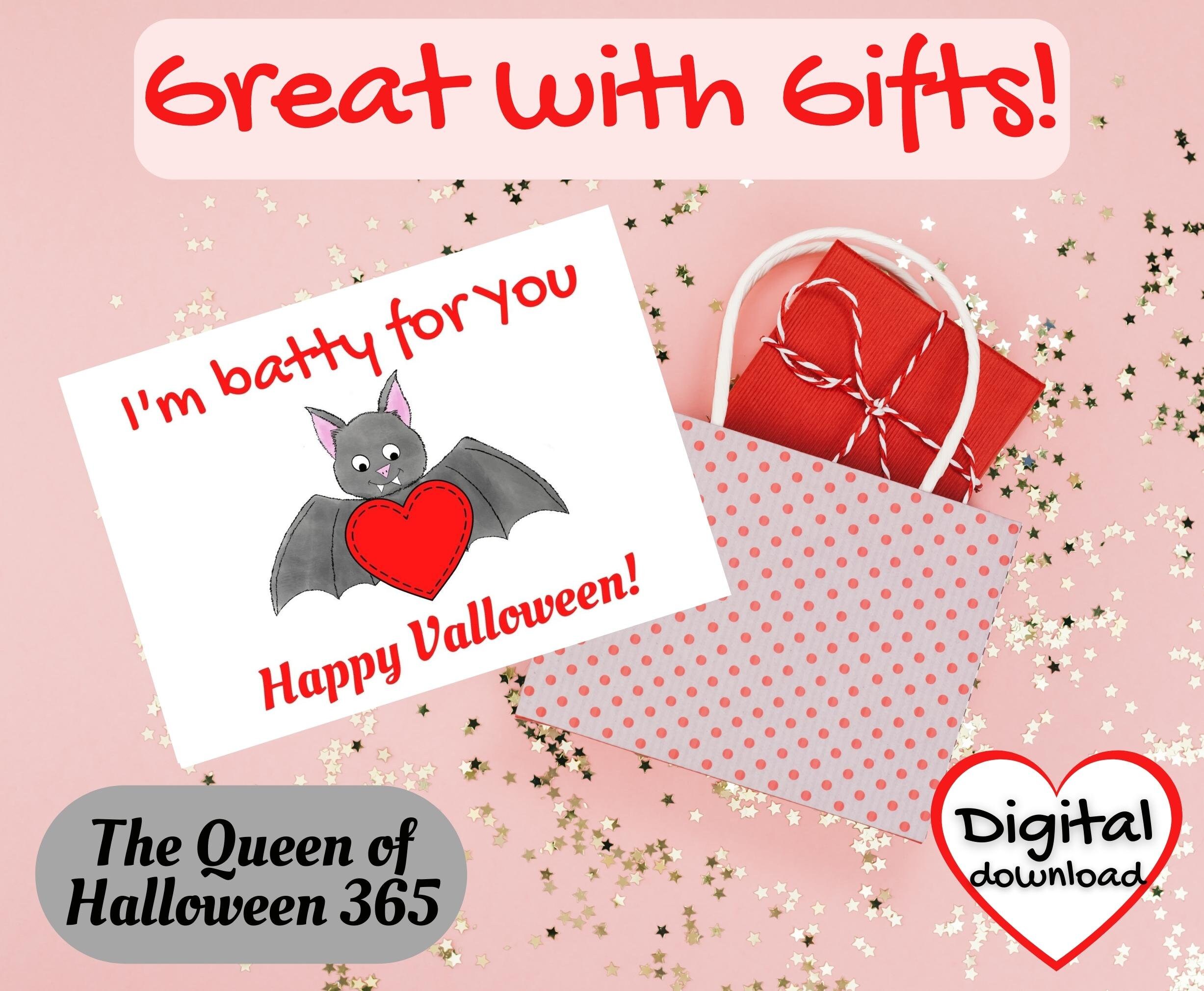 Downloadable Valentine Card, Valentine Card Printable, I'm Batty for ...