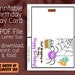Printable Spooky Birthday Card, Cute Funny Creepy Spider Birthday ...