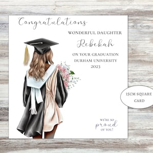 Congratulations on Your Graduation Card for Her Girls Personalised ...