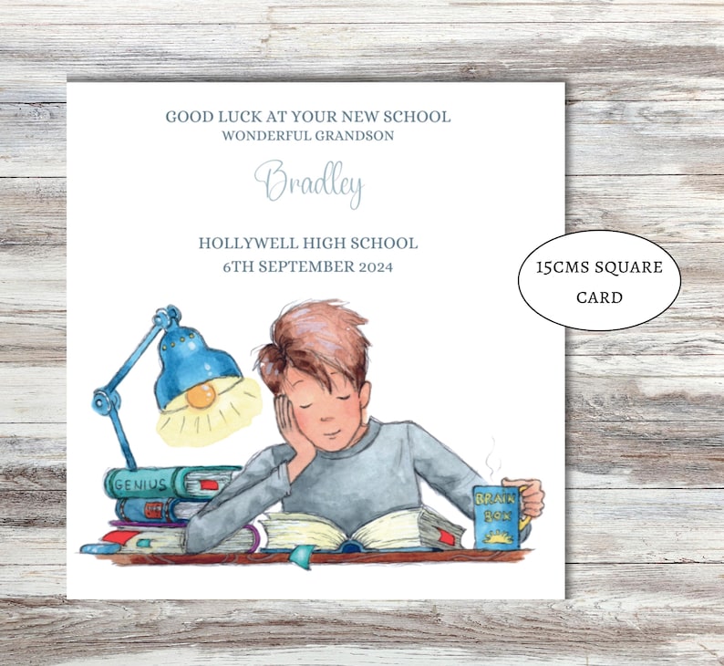 Back to School Card Good Luck at Your New School, Good Luck at ...